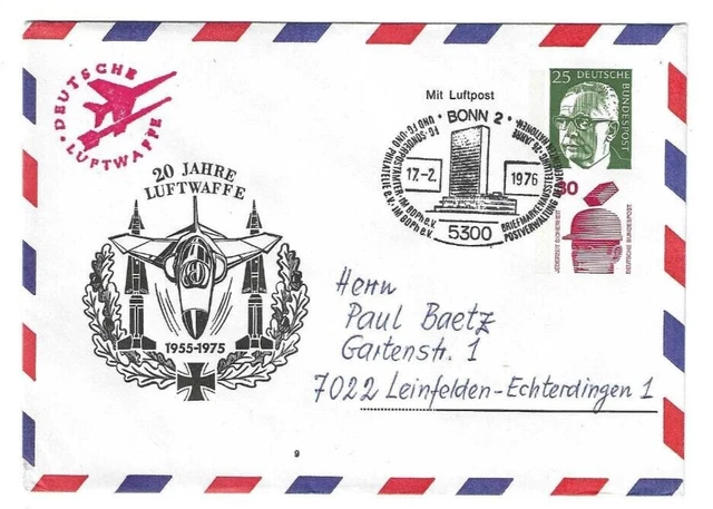 PRIVATGANZSACHE BRD BUNDESWEHR 20 Jahre Luftwaffe 1955-1975 EUR 2,99 - PicClick DE
