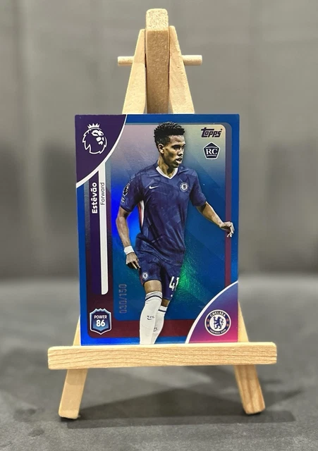 TOPPS PREMIER LEAGUE 2025/2026 Estevao Chelsea Rookie Card Blue 30/150 ...