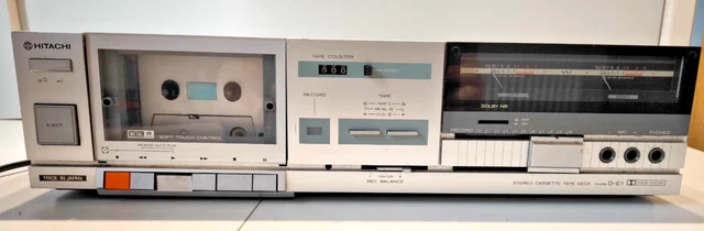 HITACHI D-E1 VINTAGE Stereo Cassette Tape Deck Hi-Fi Separate PARTS ...