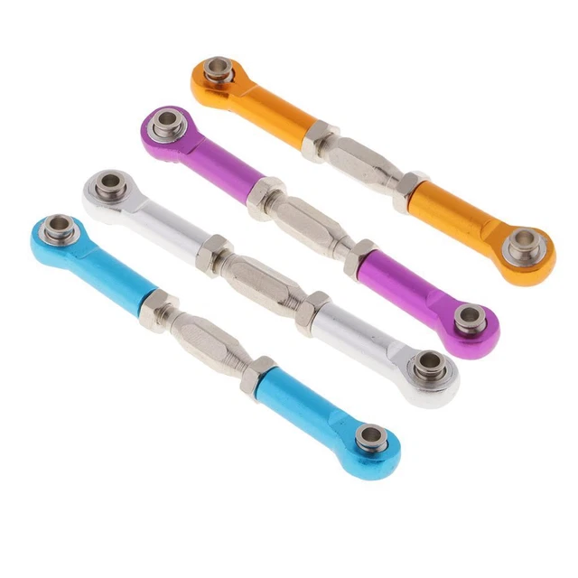 1/10 RC CAR 73-90mm Steering Servo Linkage Tension Rods fit HSP 94188 ...