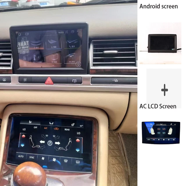 NEW ANDROID TOUCH Screen +AC LCD Screen Car Play Radio GPS for AUDI A8 ...