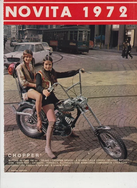 ADVERTISING PUBBLICITÀ BROCHURE FANTIC MOTOR CHOPPER 50 1972-MOTOITALIANE EPOCA EUR 5,40 ...