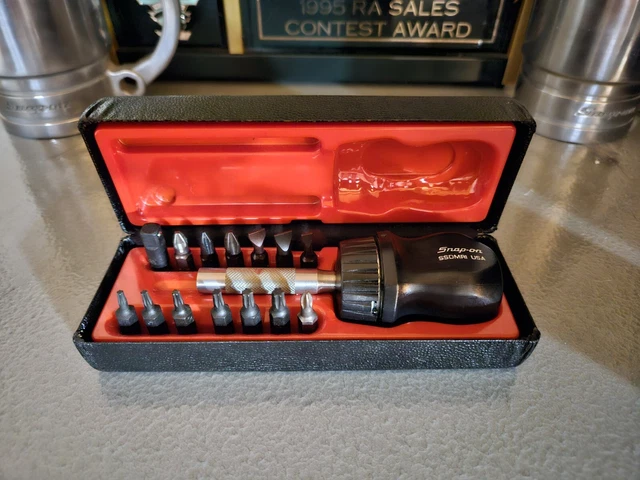 SNAP ON TOOLS Compact Magnetic Ratcheting Screwdriver Set SSDMRI New ...