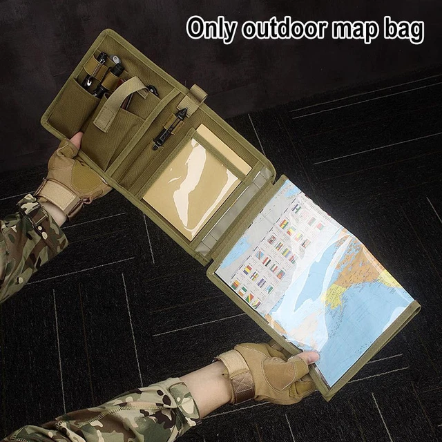 OUTDOOR MAP BAG Transparent Map Pocket Men Women Map For Camping Case ...