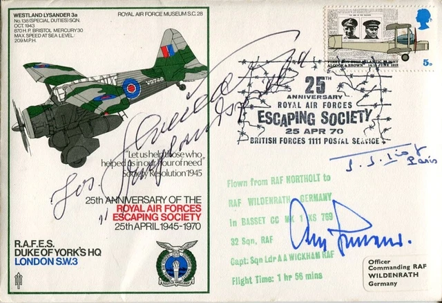 RARE WW2 GERMAN counter-intelligence commander signed RAF cover - UACC ...