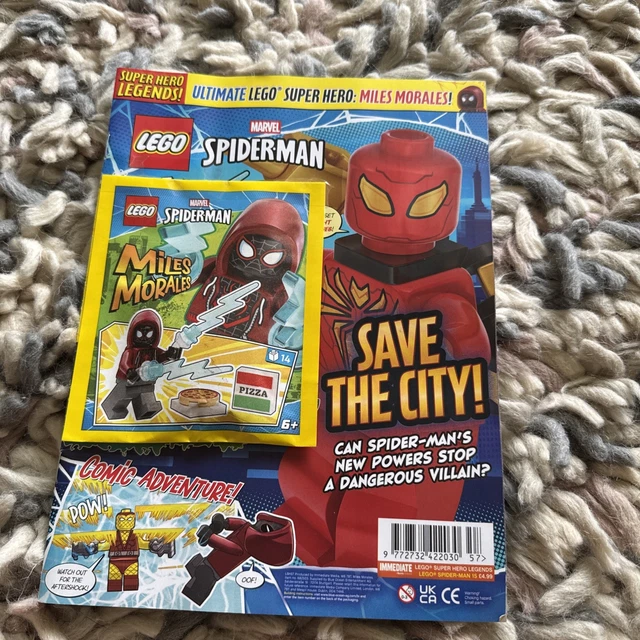 LEGO SPIDER-MAN MAGAZINE Issue 15 With Miles Morales Toy Polybag £7.58 ...