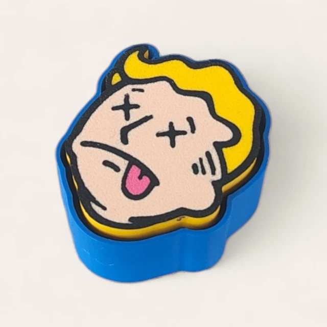 FALLOUT VAULT BOY ( Dead Version ) 3d Printed Fidget Clicker Or Key ...