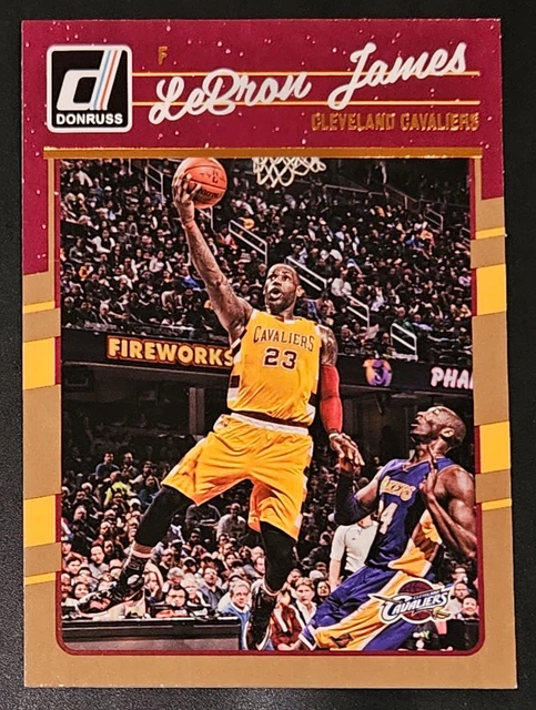 LEBRON JAMES 2016-17 Panini Donruss Base Card WITH Kobe Bryant (no.15 ...