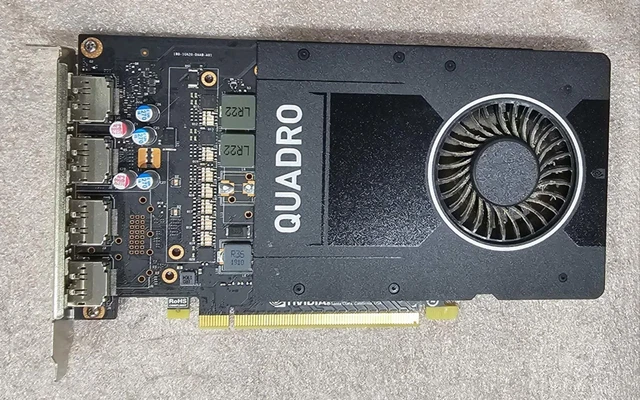 HP NVIDIA QUADRO P2200 5Gb GDDR5 Quad Port DP Graphics Video Card ...