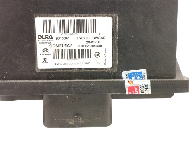 9805164380 UNITE CONTRÔLE changement automatique POUR CITROEN C4 ...