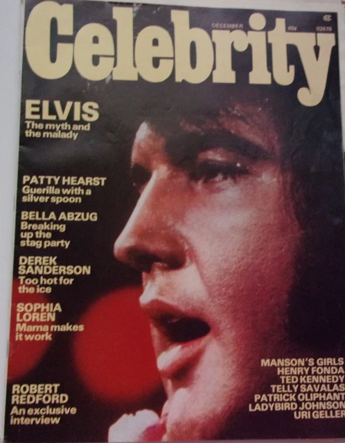 CELEBRITY ELVIS PRESLEY Patty Hearst Robert Redford Sophia Loren ...