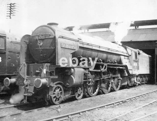 BRITISH RAIL LNER A2 STEAM LOCOMOTIVE 60530 1966 8x6 LARGE PHOTO £2.00 ...