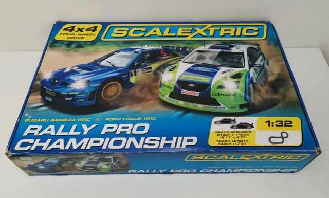 SCALEXTRIC RALLY PRO Championship 4x4 Wheel Drive Ford vs Peugeot AWD ...