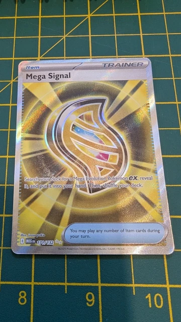 POKÉMON MEGA SIGNAL 171/132 Me01: Mega Evolution Secret Rare Holo ...