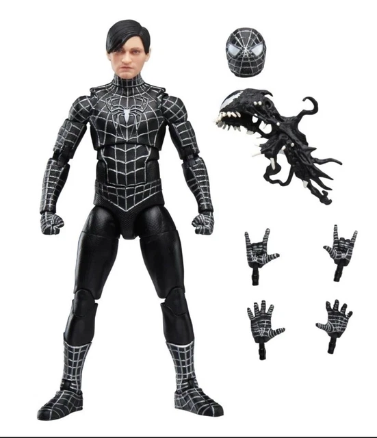 HASBRO MARVEL LEGENDS Spider-Man 3 Symbiote Spider-Man Action Figure ...
