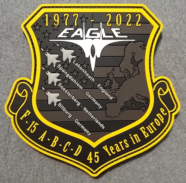 USAF 493RD FS "Reapers" F-15C Eagle Driver RAF Lakenheath PVC Patch on ...