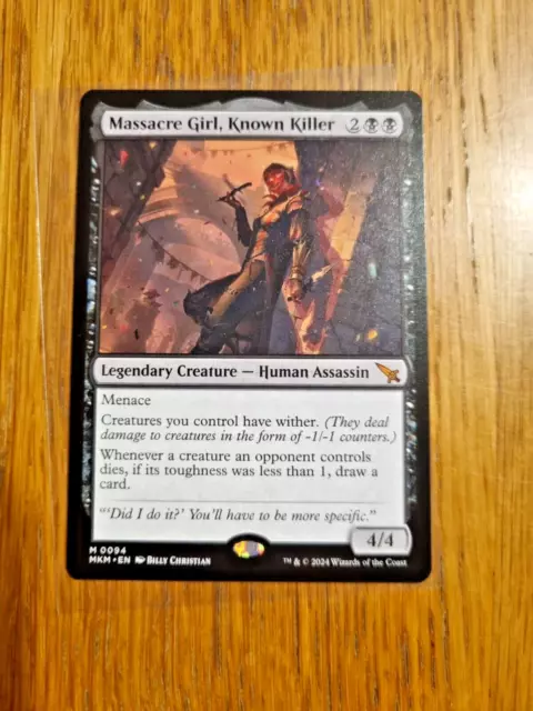 Mtg Massacre Girl Known Killer Meurtres Au Manoir De Karlov Neuf Comme Neuf Eur 1669