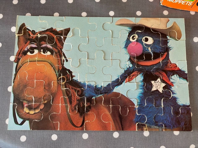 VINTAGE SESAME STREET Cowboy Marshall Grover Puzzle Arrow Games LTD ...