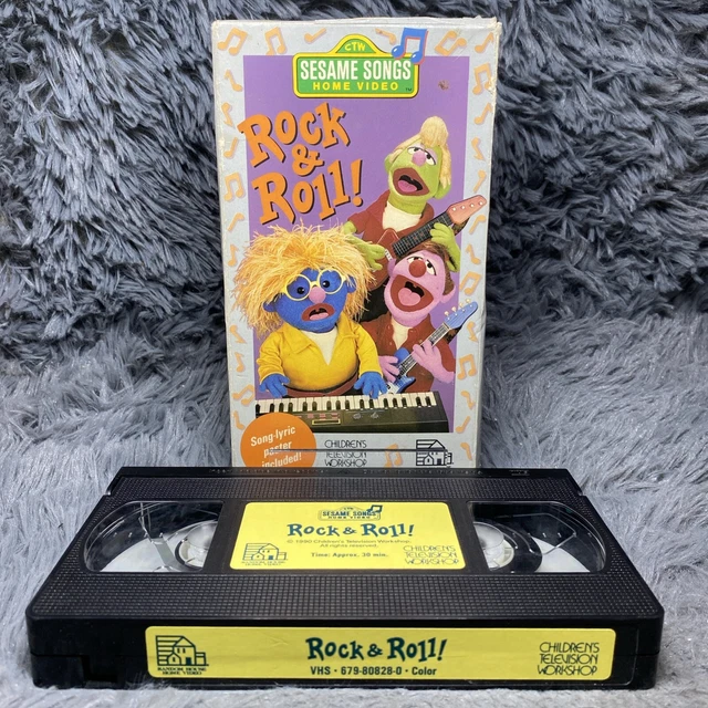 SESAME STREET SONGS - Rock & Roll VHS 1990 Classic Kids Music Cartoon ...