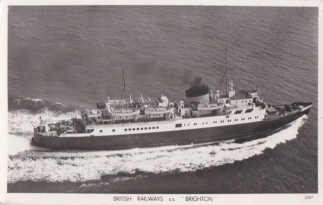 CPA BRITISH RAILWAYS - SHIP OCEAN LINER - S/S BRIGHTON - SKYFOTOS ...