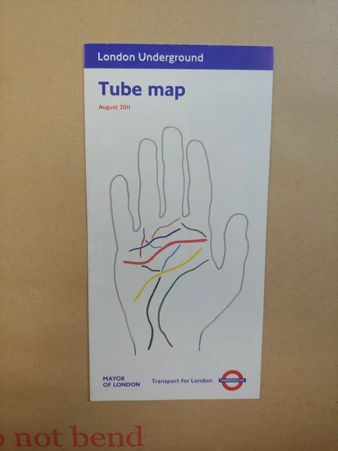 LONDON TRANSPORT UNDERGROUND Leaflet Timetable Route Tube Map August ...