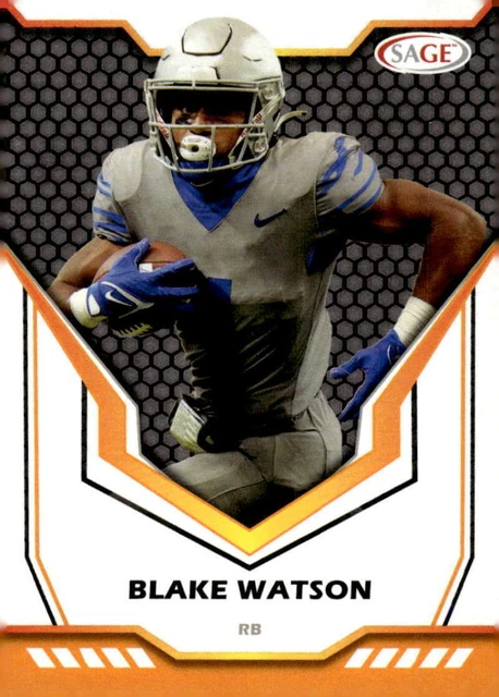 BLAKE WATSON RC 2024 SAGE Hit High Series Base #143 ROOKIE NFL NCAA ID ...