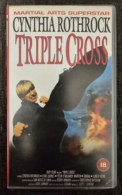 CYNTHIA ROTHROCK TRIPLE Cross VHS 1994 ex rental £5.50 - PicClick UK