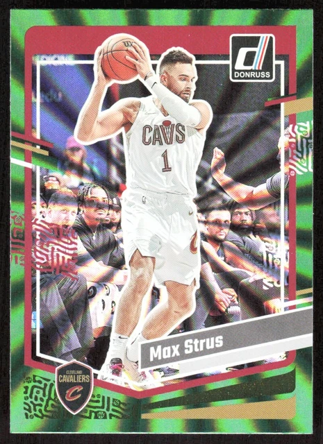 2023-24 287C DONRUSS Holo Laser Verde Max Strus Cleveland Cavaliers #83 ...