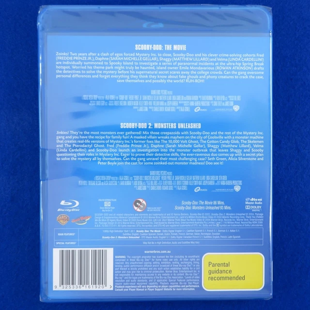 SCOOBY-DOO/SCOOBY-DOO 2 MONSTERS Unleashed - Brand New - Blu Ray - Fast ...