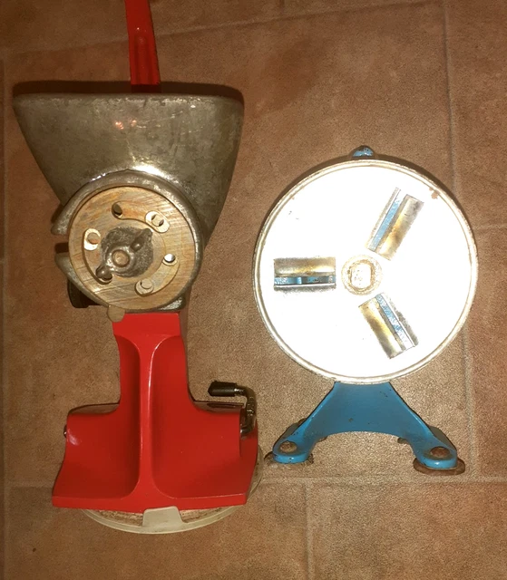 SPONG BEAN SLICER 102 Blue And Red Harper Limpet Mincer 1960 - 70'S ...