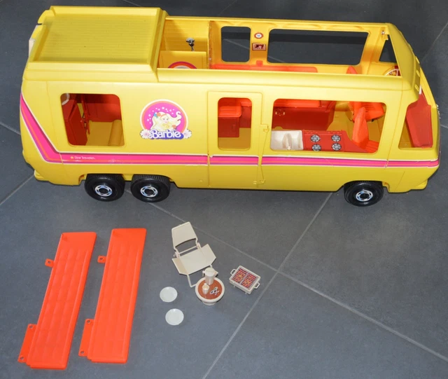 GRAND BUS JAUNE STAR TRAVELER ELEGANZA II 2 Poupée BARBIE MATTEL ...