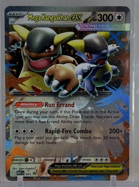 MEGA KANGASKHAN EX 2025 Pokémon TCG #025 Mega Evolutions Black Star ...