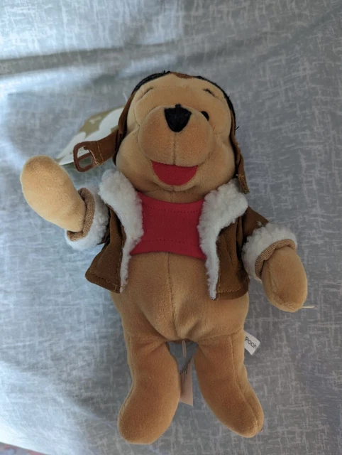 DISNEY STORE AVIATOR Winnie The Pooh Pilot In High Flyers Jacket Bean ...