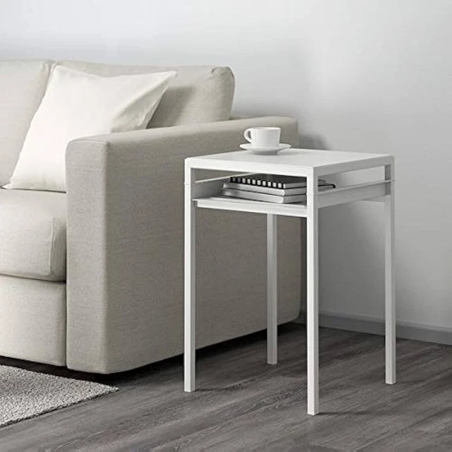 BINB IKEA NYBODA side table, white 40x40x60cm £19.00 - PicClick UK