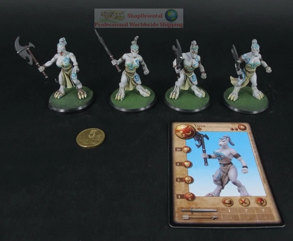 RACKHAM CONFRONTATION WOLFEN of Yllia Vestals Unit Box Game Figure ...