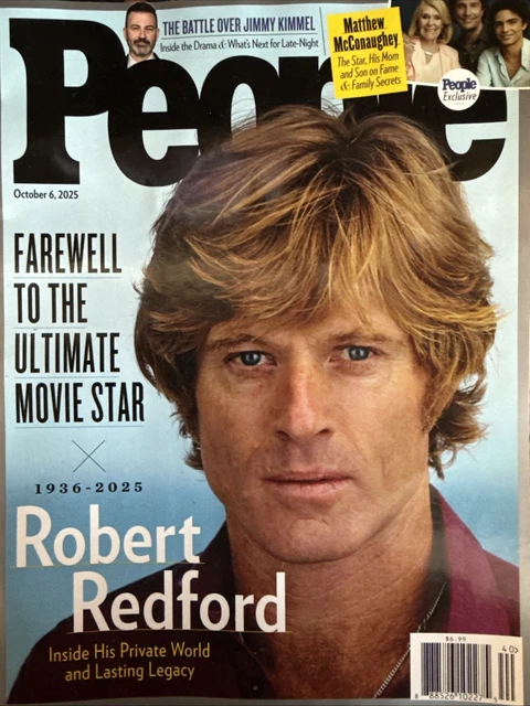 PEOPLE MAGAZINE OCTOBER 6, 2025 Robert Redford (1936-2025) £7.67 ...