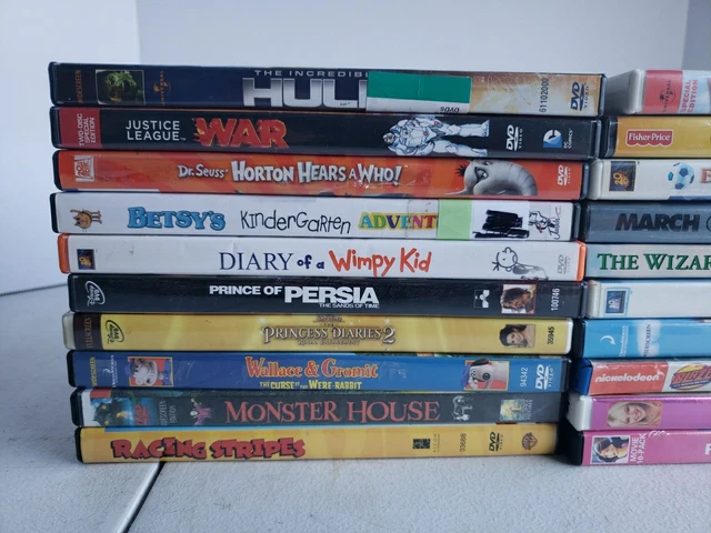 20 KIDS ANIMATED DVD Lot - Kids Children &/or Family DVDs ...