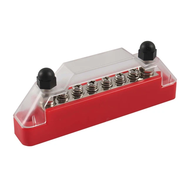 6 TERMINAL BUS Bar Power Distribution Terminal Block Fit for Boat Car ...