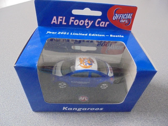 2001 AFL FOOTBALL Collectable Club Car NORTH MELBOURNE KANGAROOS V DUB ...