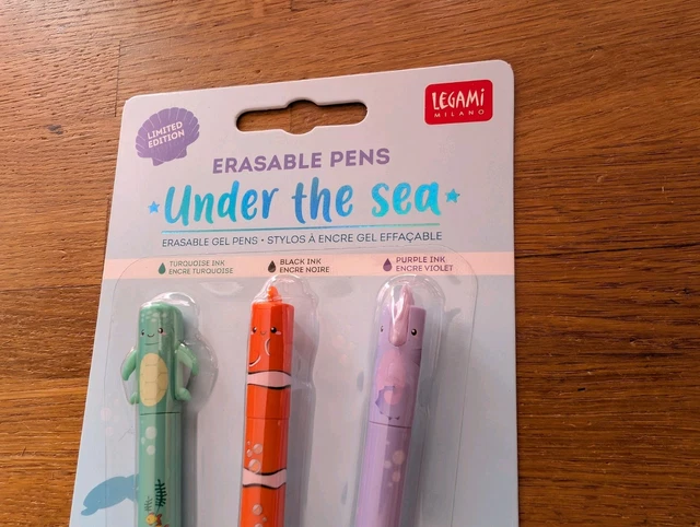 ORIGINAL LEGAMI UNDER the Sea Limited Edition Erasable Pens Gelstifte ...