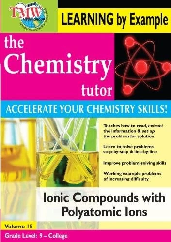 CHEMISTRY TUTOR: LEARNING By Example - Ionic Compounds with Polyatomic Ion (DVD) EUR 35,44 ...