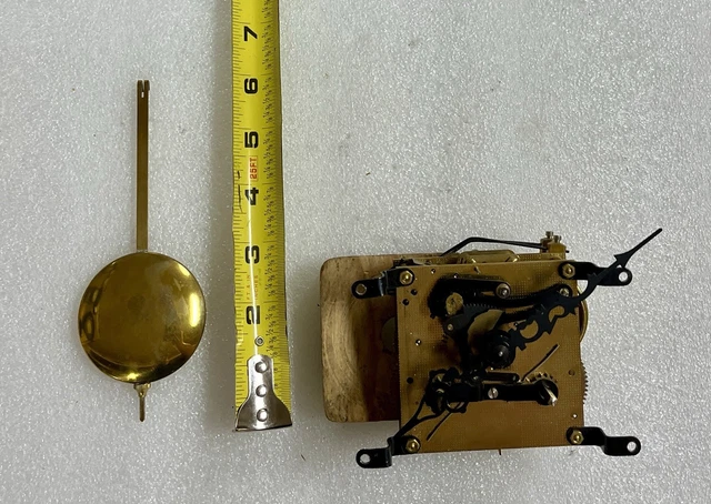 URGOS DOUBLE BELL Strike Clock Movement With Hands And Pendulum UW16075 ...
