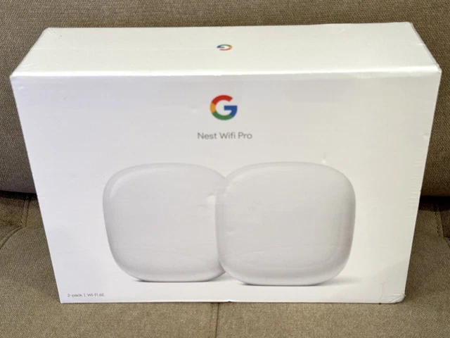 GOOGLE NEST WIFI Pro Wi-Fi 6E Router Mesh System - Snow (2-Pack) $229. ...