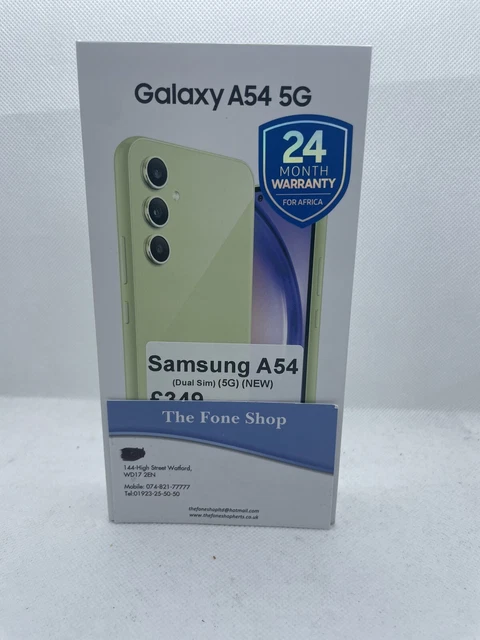 NEW SAMSUNG GALAXY A54 5G SM-A546E/DS - 128GB - Awesome Lime (Unlocked ...