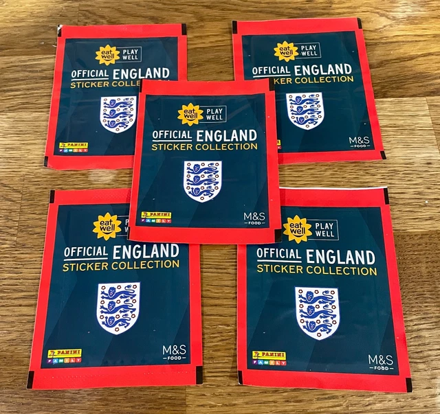 MARKS & SPENCER M&S Panini England 2026 Football Stickers 5 packs ...