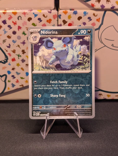 POKÉMON TCG NIDORINA Scarlet & Violet 151: 030/165 Reverse Holo EUR 1,80 - PicClick FR