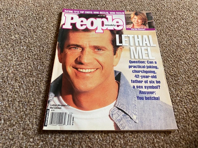 PEOPLE MAGAZINE 27/7/98 Mel Gibson Martha Stewart Irene Silverman ...