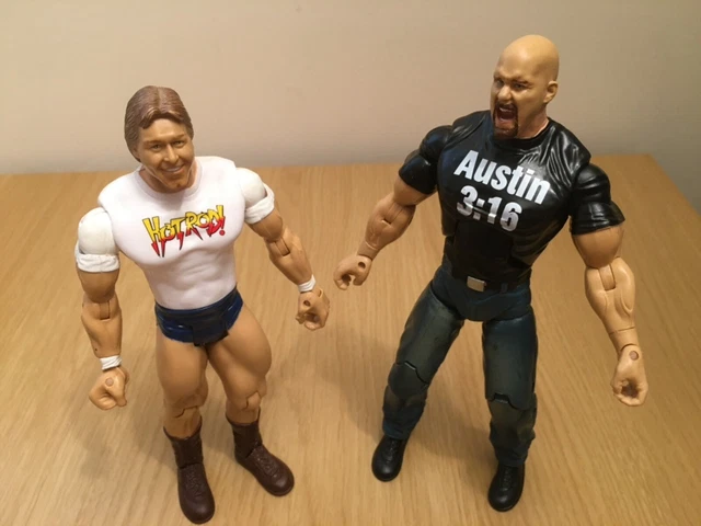 WWE RARE ROWDY Roddy Piper and Stone Cold Steve Austin Figures £13.00 ...