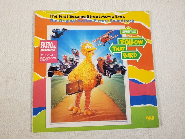 VINTAGE SESAME STREET “Follow That Bird” Record 1985 With Board Game £ ...
