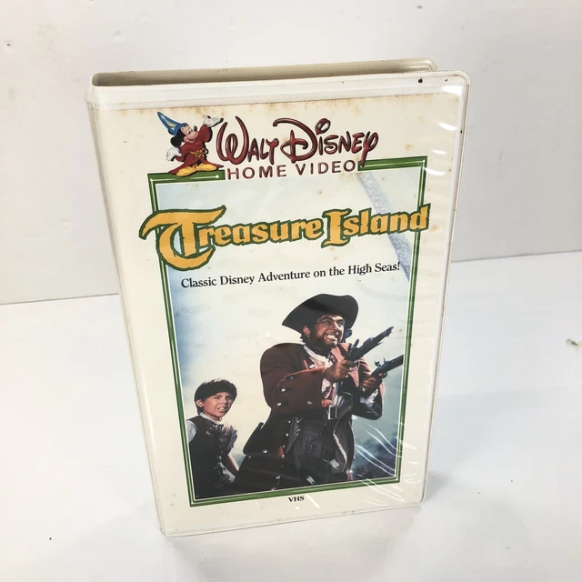 VINTAGE DISNEY VIDEO "TREASURE ISLAND" VHS Collectible Clamshell £18.30 ...